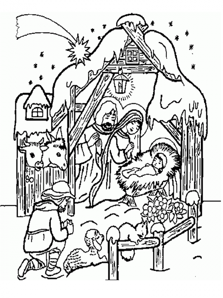 10 Disegni da colorare della Natività | Il Blog di Mamma e Casalinga