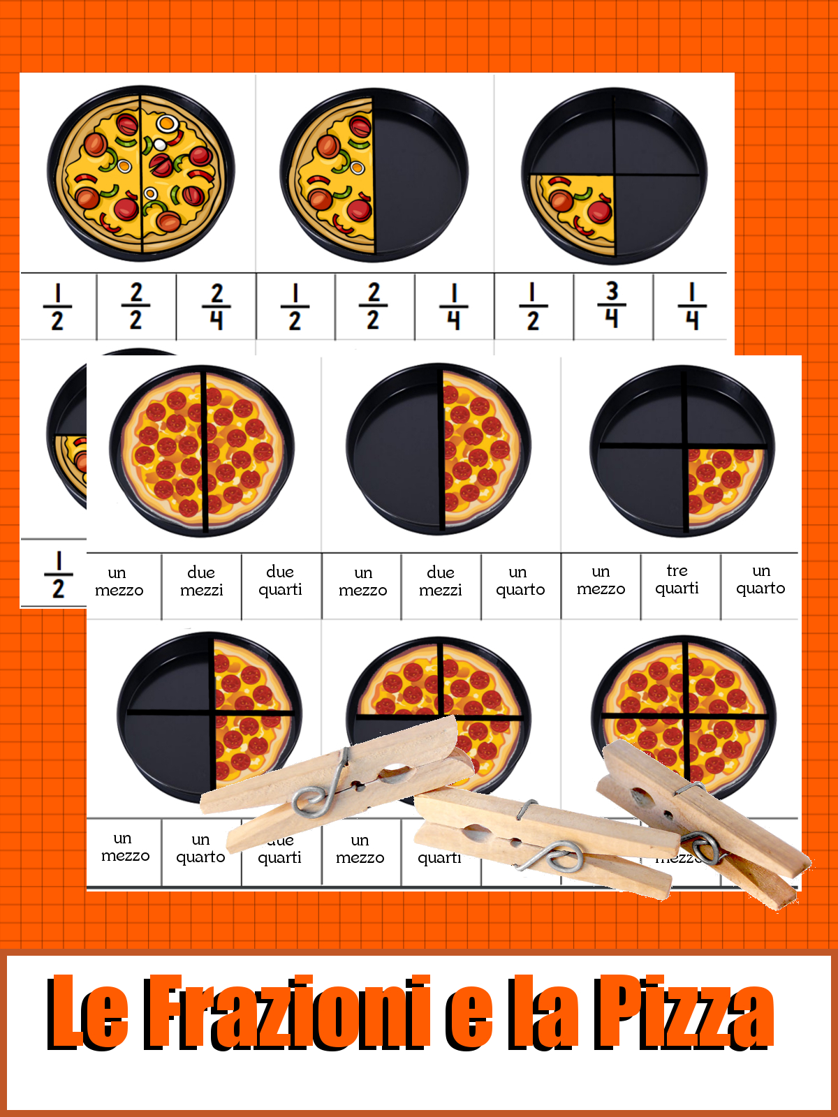 Tabella Delle Frazioni Della Pizza