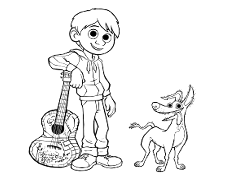 5 disegni Coco da colorare | Il Blog di Mamma e Casalinga