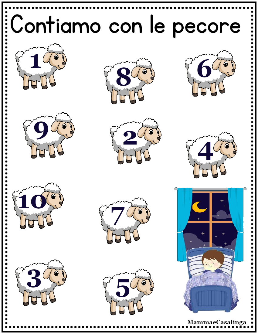 Da 1 a 20 conosciamo i numeri e impariamo a contare con le pecore | Il ...